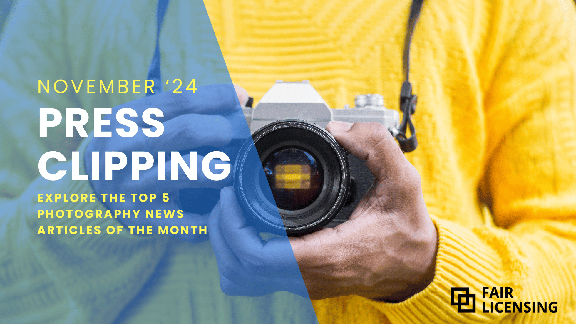 The top 5 Photography News by Fair Licensing | November '24